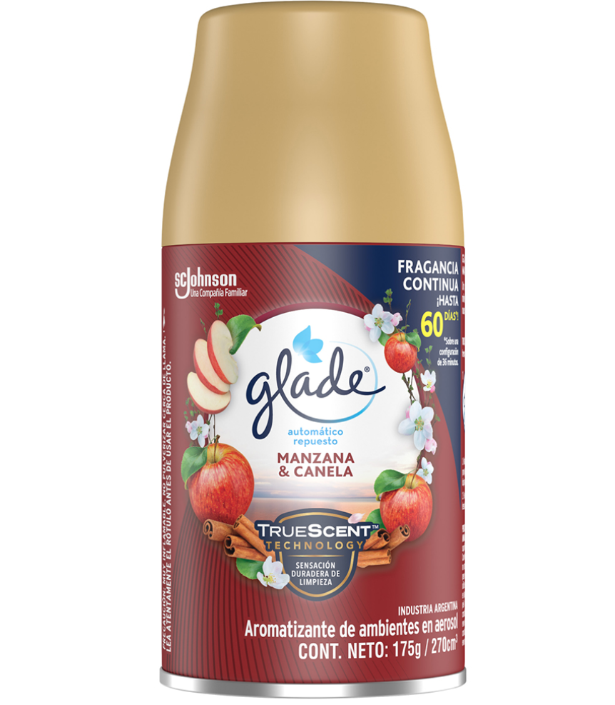 Desodorante Ambiental Automatico Recarga 175 Gr Manzana Canela